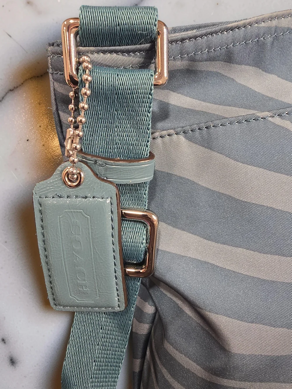 Coach | Bags | Low Start Coach Getaway Zebra Print Nylon File Crossbody ...